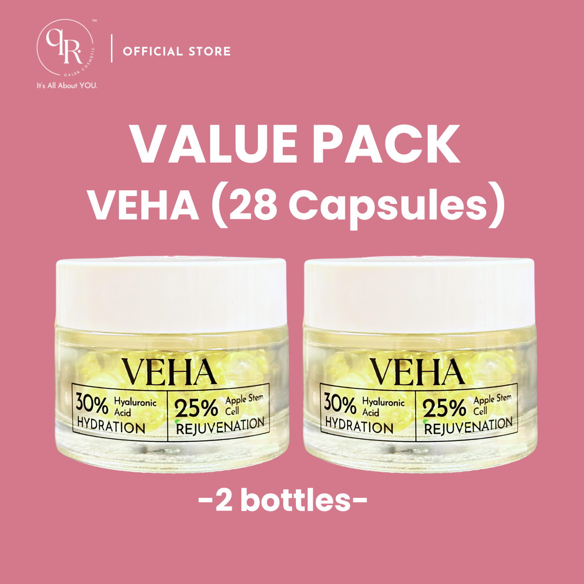 [qaleR Cosmetic] VALUE PACK | 56 Days VEHA (2 Units) – Hydrate, Repair ...