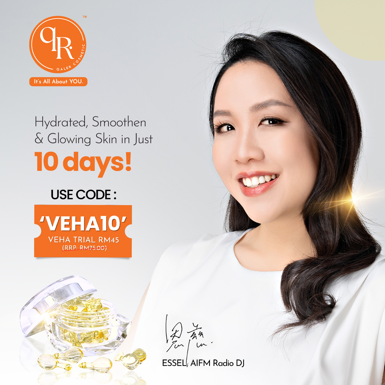 [qaleR Cosmetic] VEHA 1ST TRIAL (10 Days) | Vegan HA Essence + Apple S ...